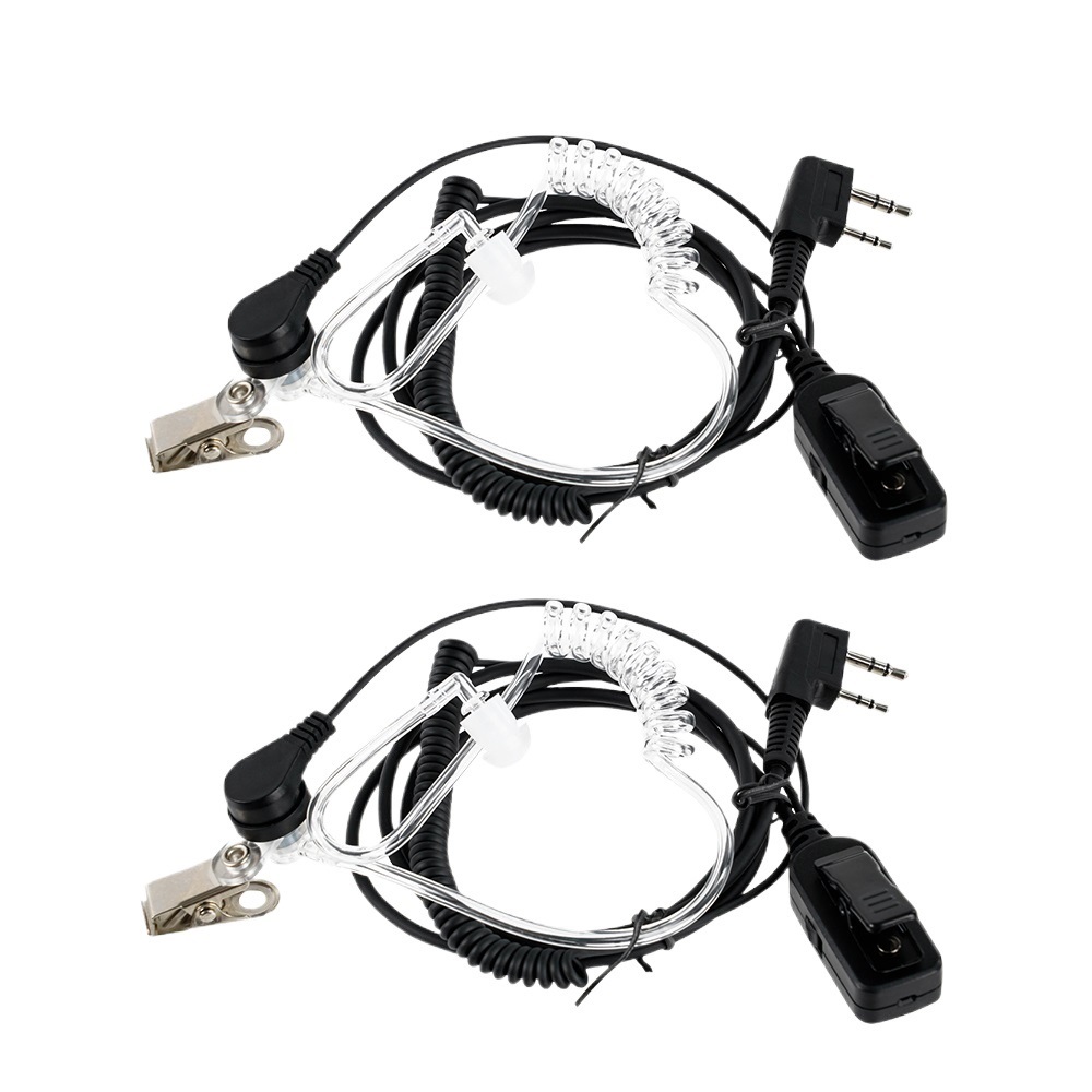 MAE Covert PTT/VOX Switch Headset with Acoustic Tube 2Pin Earpiece for ...