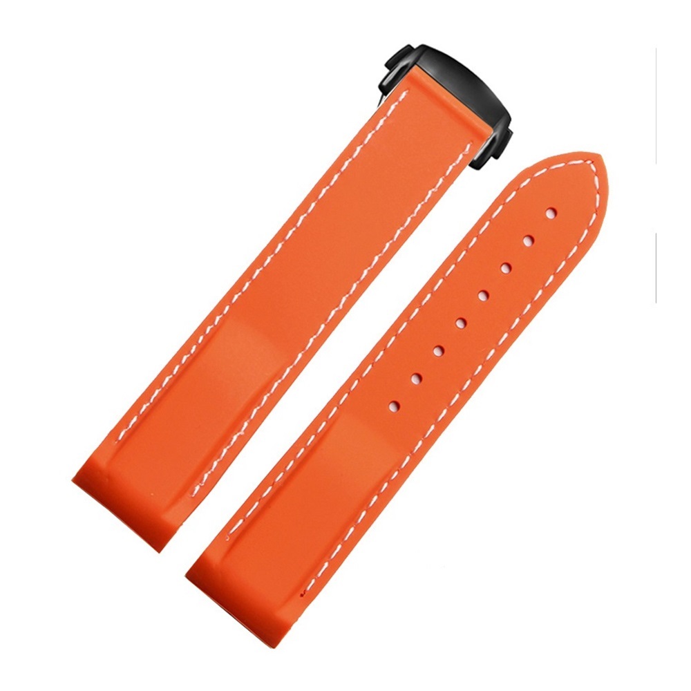 MAE Curved End Rubber Silicone Watch Bands compatible witch Omega ...