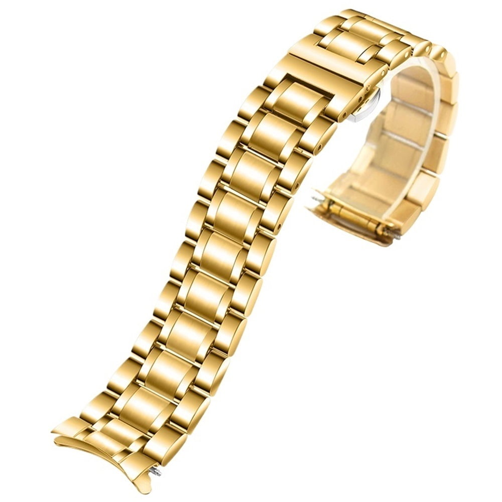 MAE Curved end stainless steel watchband bracelet watch straps steel ...