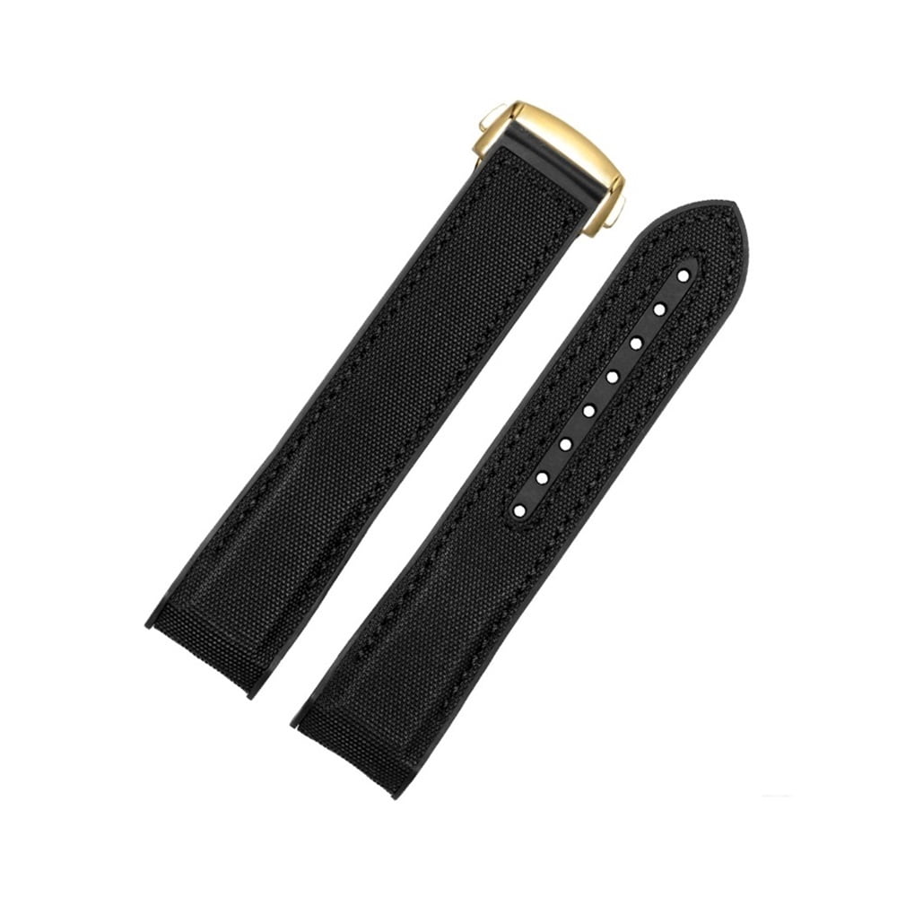 MAE Fabric Nylon Rubber Watch Band compatible witch Omega Seamaster 300 ...