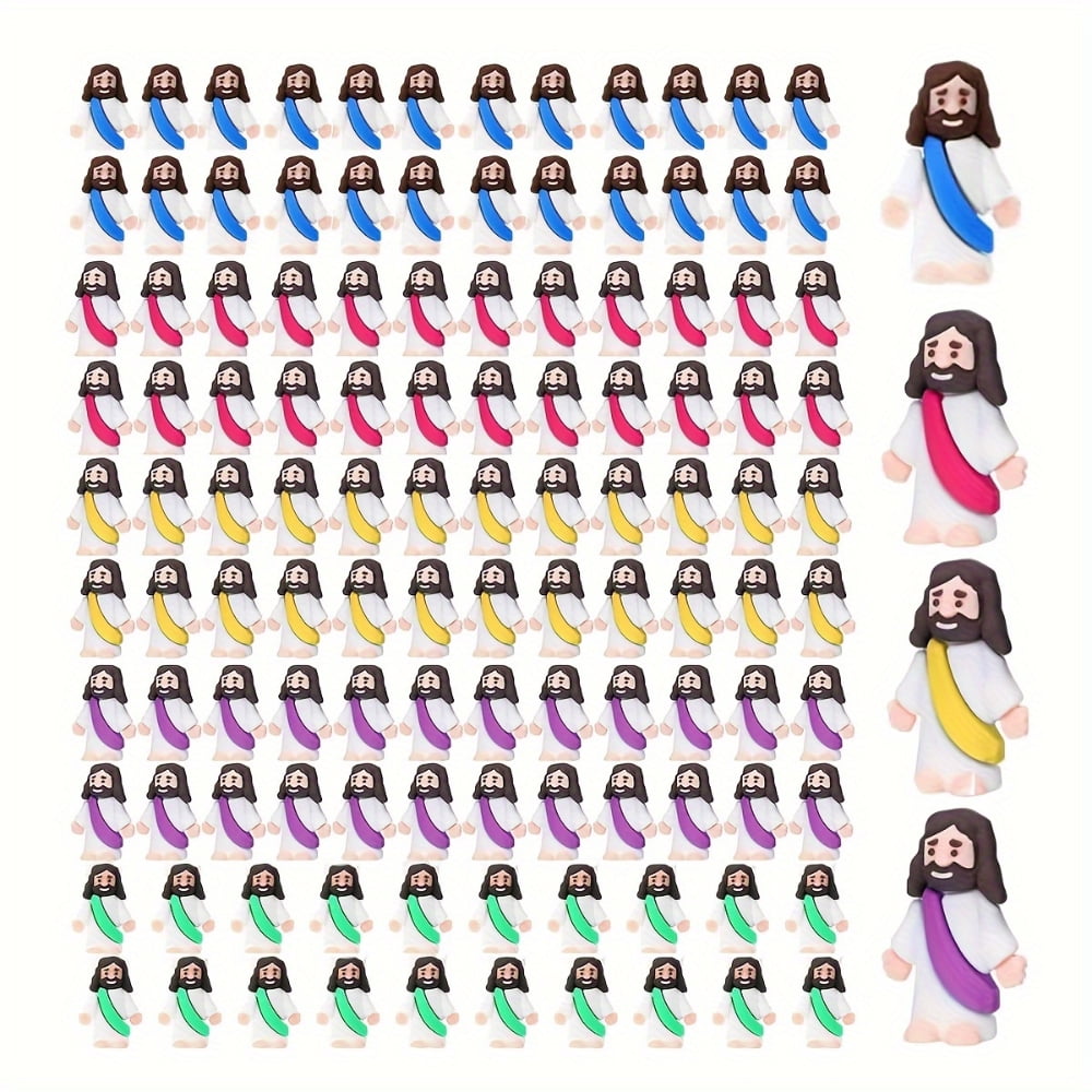 MAE Jesus Figures Original Design Mini Rubber Jesus And Pumpkin Bucket ...