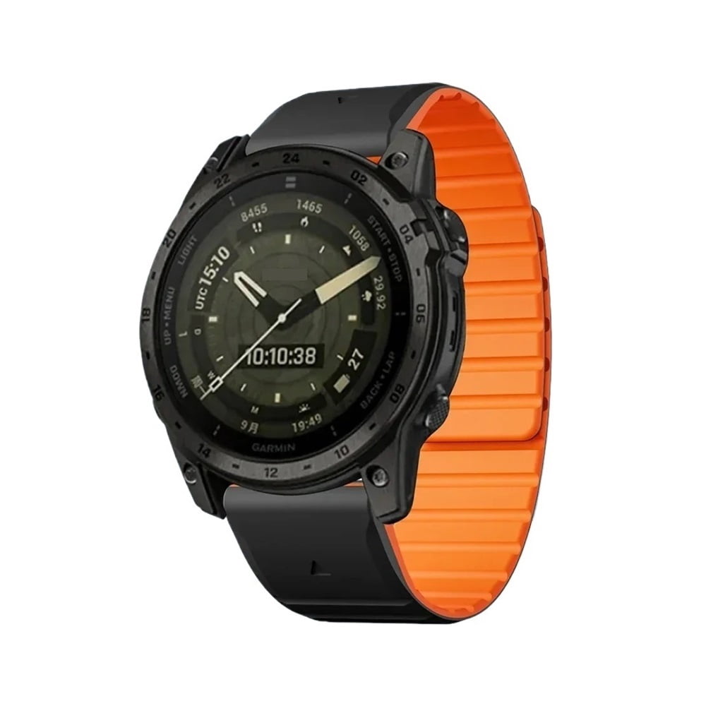 MAE Magnetic Silicone Strap For Garmin Fenix 8 47mm 51mm 7 7x 6 6X Pro ...