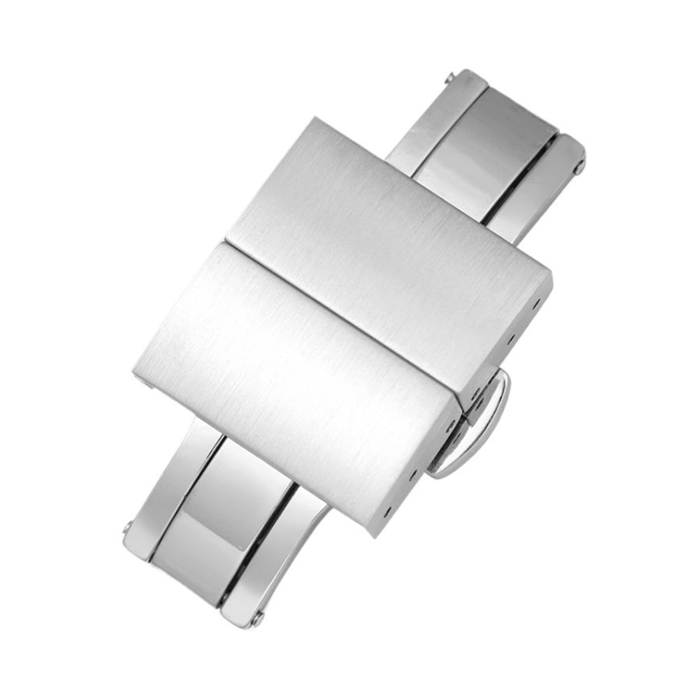 MAE Steel Double Press Butterfly Watch Buckle for Leather Watch Strap ...