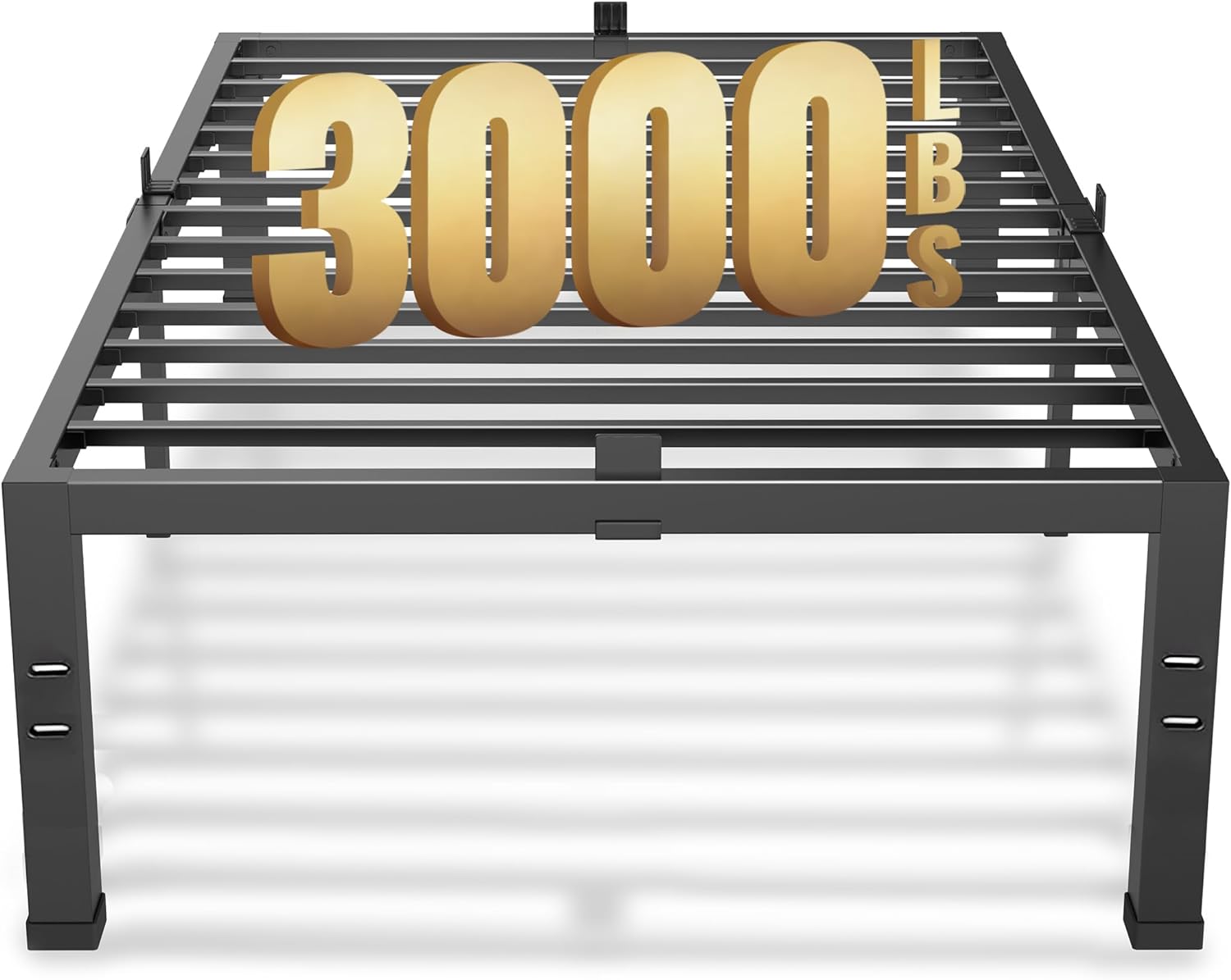 MAF 18 Inch Twin Size Bed Frames No Box Spring Needed Heavy Duty Metal ...