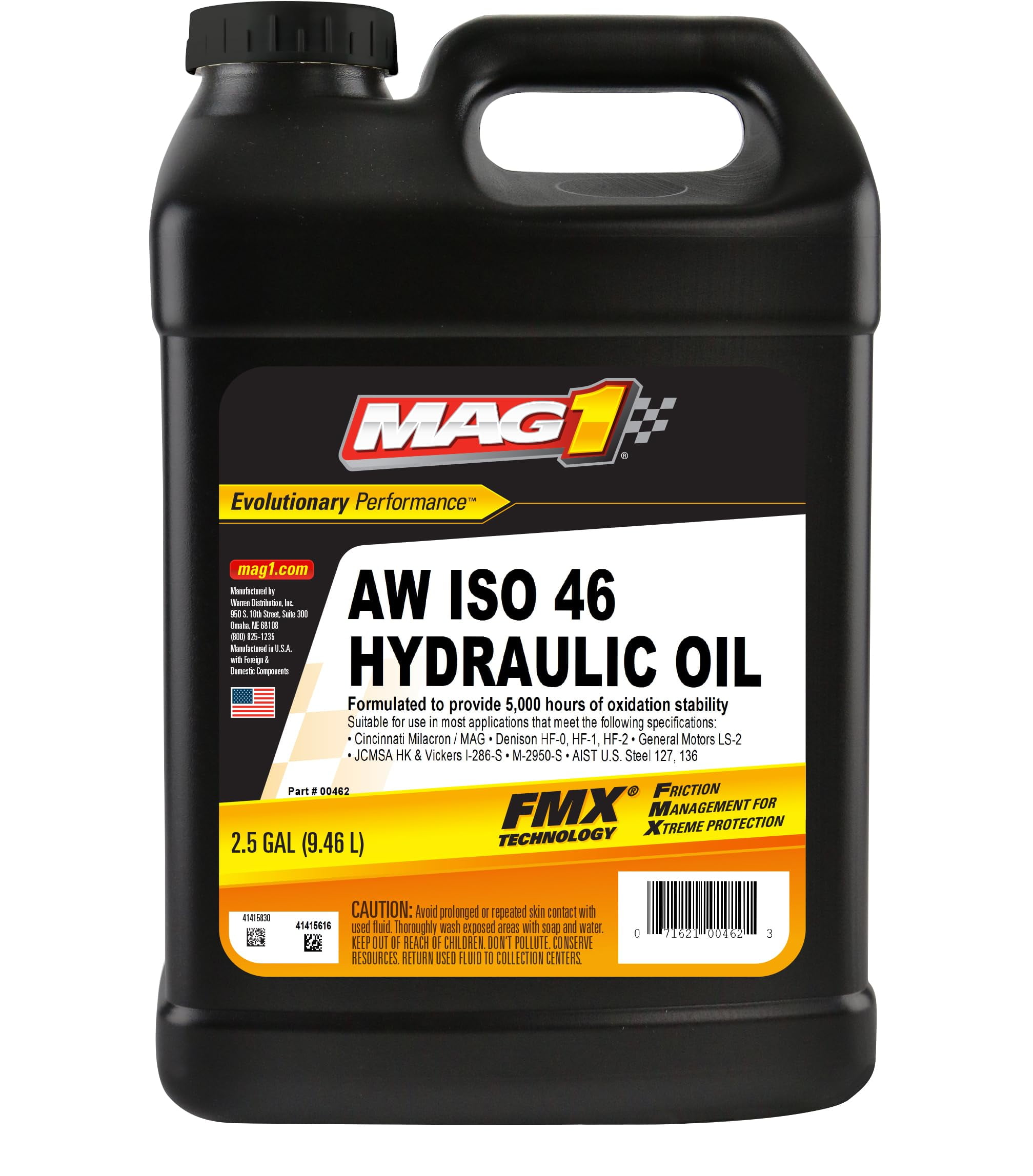 MAG 1 00462 AW ISO 46 Hydraulic Oil - 2.5 Gallon CA2 - Walmart.com