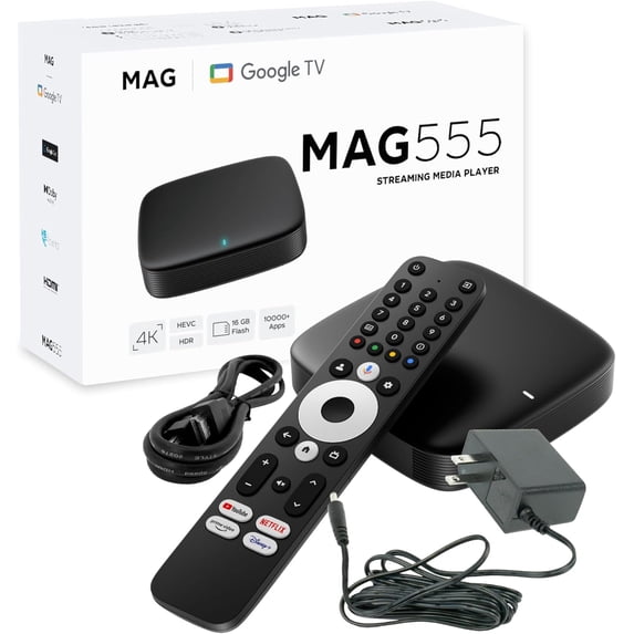 Raxxio MAG555 4K Google TV Streaming Box – 16GB Storage, 2GB RAM, Voice ...