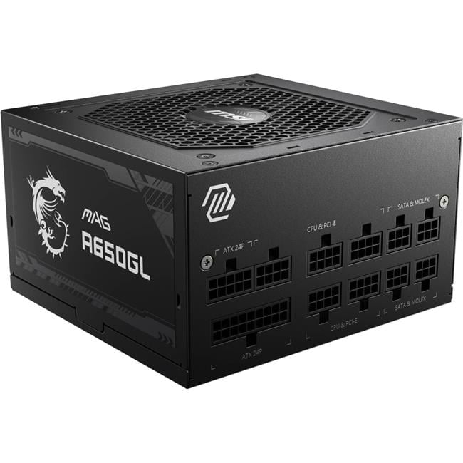 MAG A650GL 650W 80 Plus Gold Fully-Modular ATX3.0 Power Supply ...