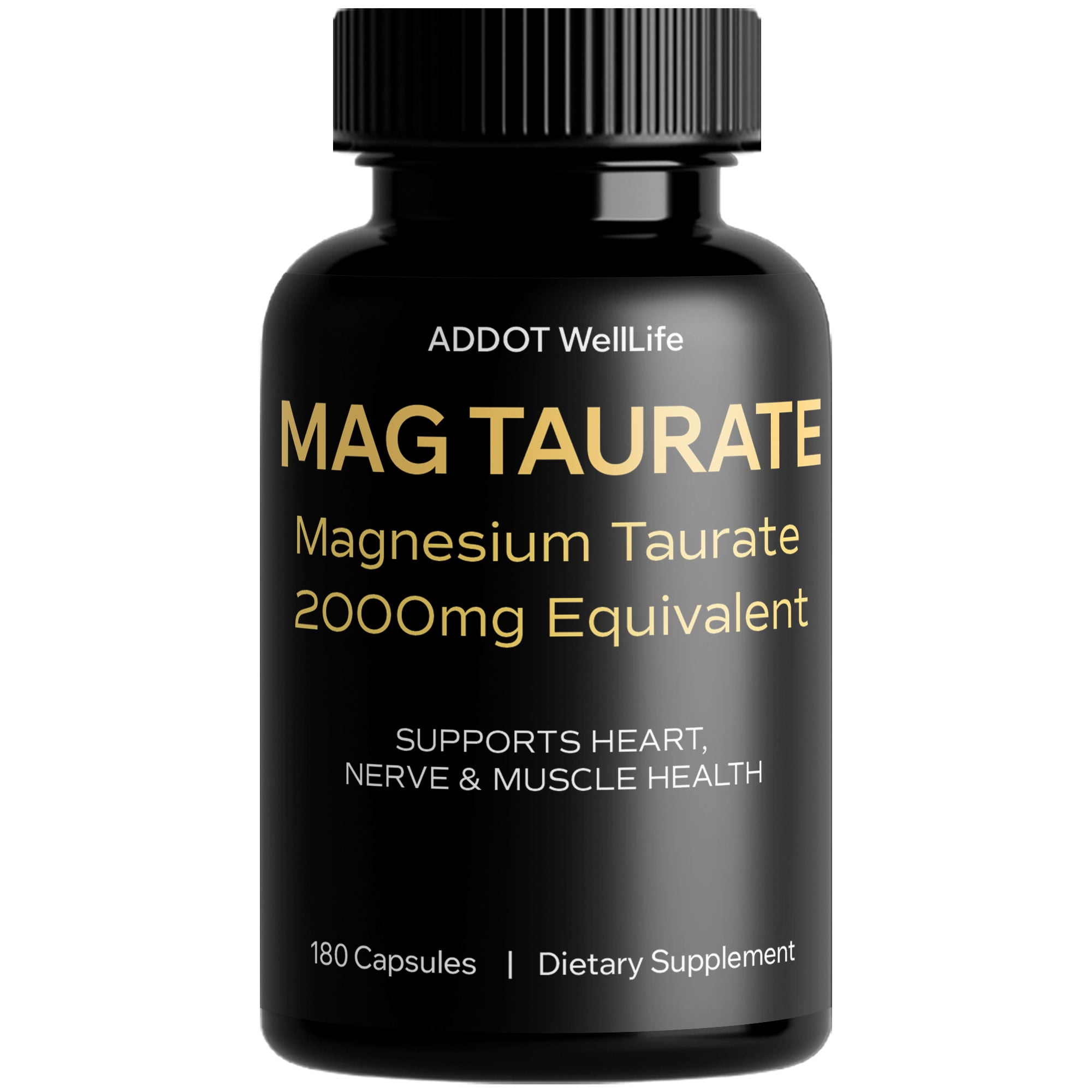 MAG Taurate 2000mg Equivalent 180 Capsules | Magnesium Taurate | Heart ...