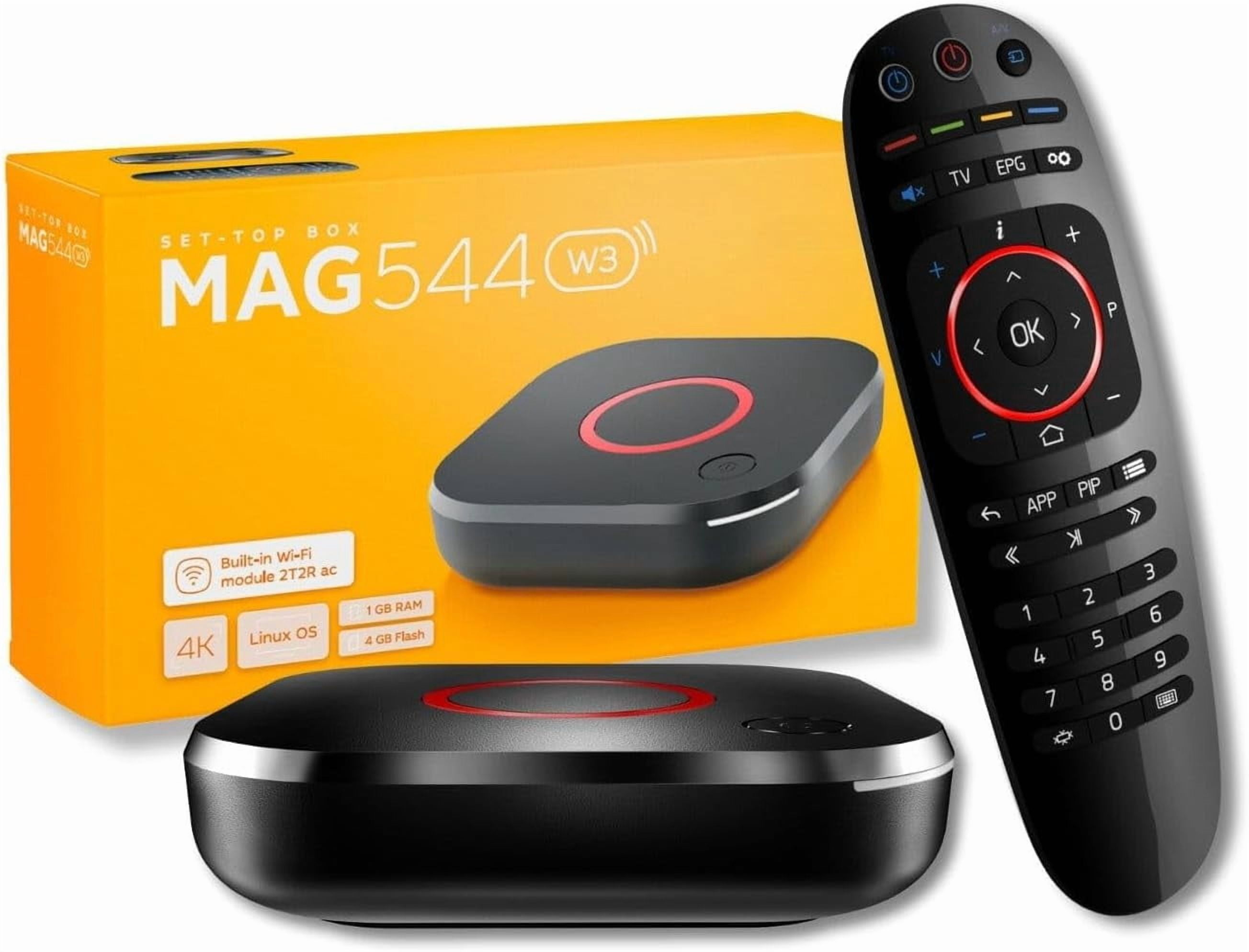 MAG544w3 TV Set-Top Box - 4K HDR TV Streaming Device with Amlogic ...