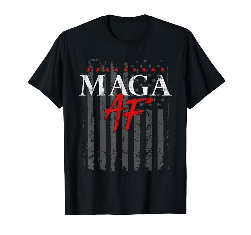 MAGA Af US Flag Patriotic 4th of July 2024 T-Shirt - Walmart.com