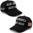 MAGA Hat,45-47 Trump 2024 Hat Make America Great Again Slogan Baseball ...