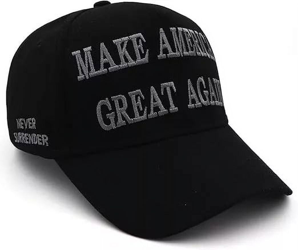 MAGA Hat – Embroidered Make America Great Again Cap in Black with Side ...