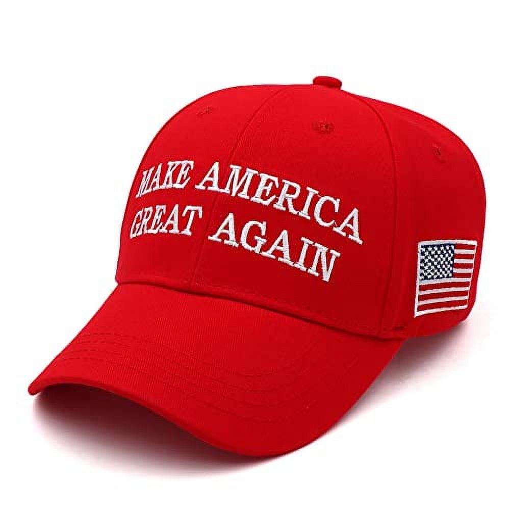 MAGA Hat Make America Great Again Donald Trump Slogan with USA Flag Cap ...