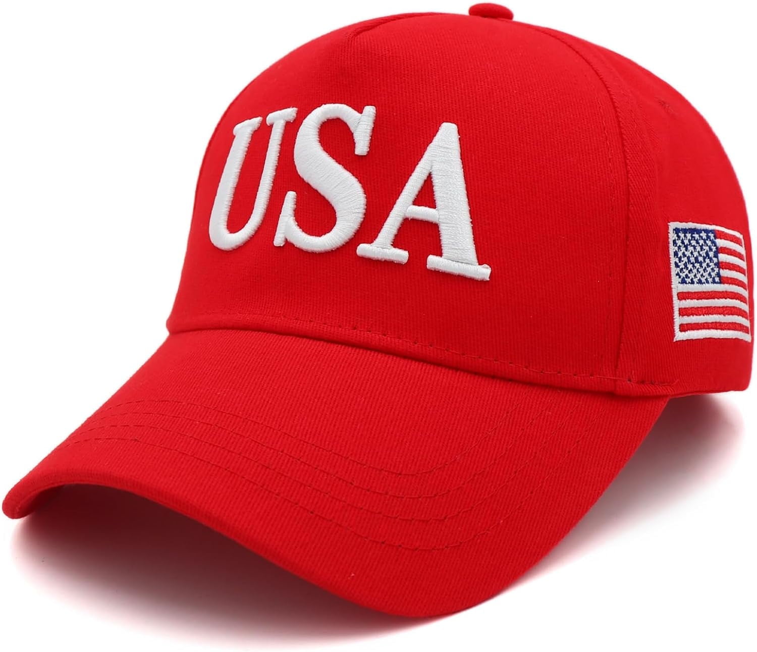 MAGA Hat:Trump 2025 MAGA Hat,Red USA,Embroidered,Adjustable Velcro ...