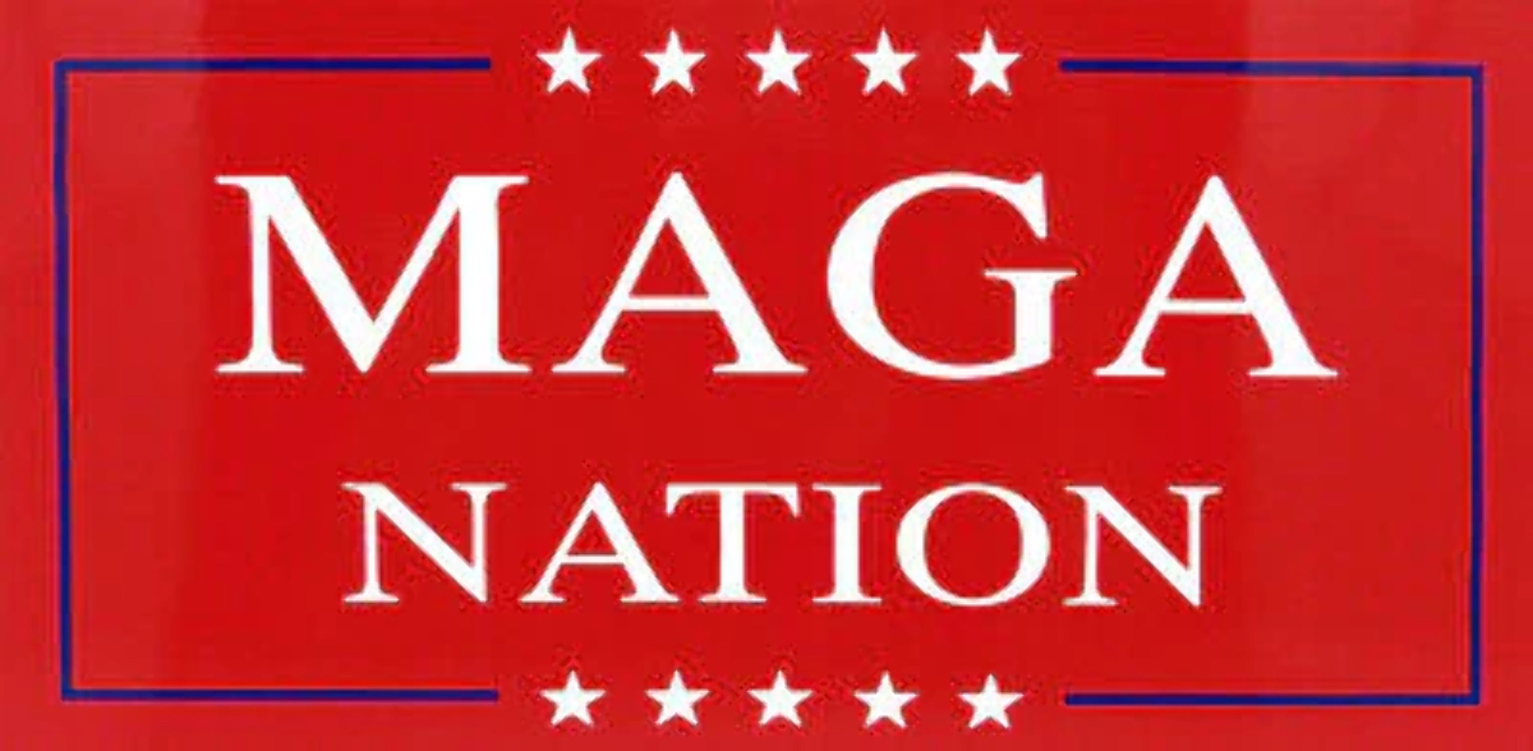 MAGA Nation Red Trump Vinyl Decal Bumper Sticker - Walmart.com