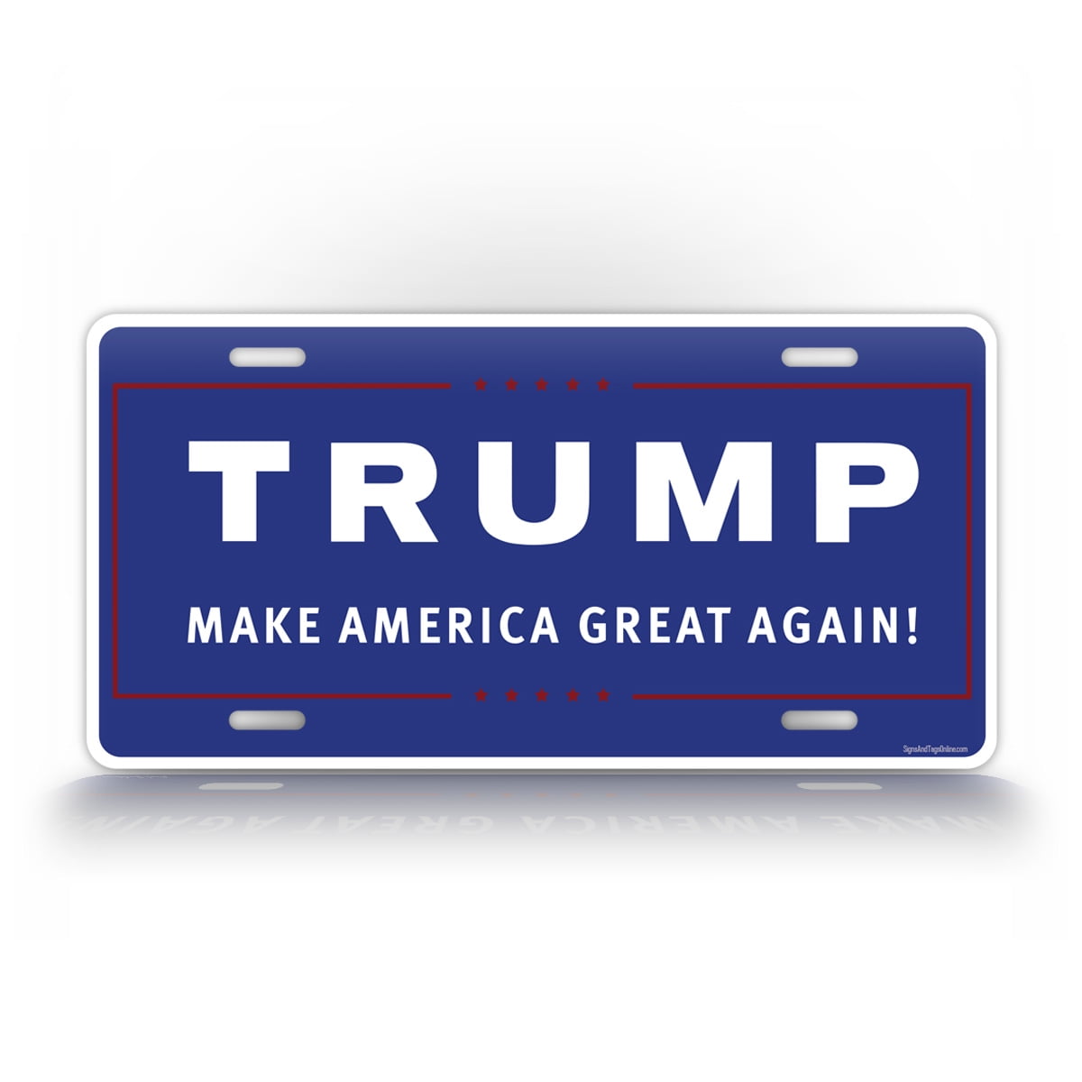 MAGA Trump License Plate Make America Great Again Republican Blue Auto ...