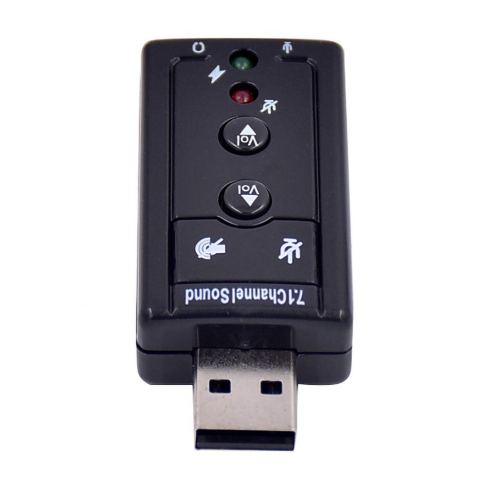 MAGAZINE USB 2.0 External 7.1 Channel 3D Virtual Audio Sound Card Microphone Adapter Sound Card ...