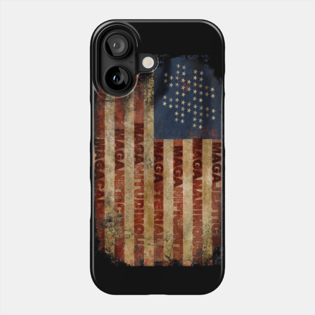 MAGAnificent Old Glory MAGA Gear Case for iPhone 11,12,13,14,15,16,17 ...