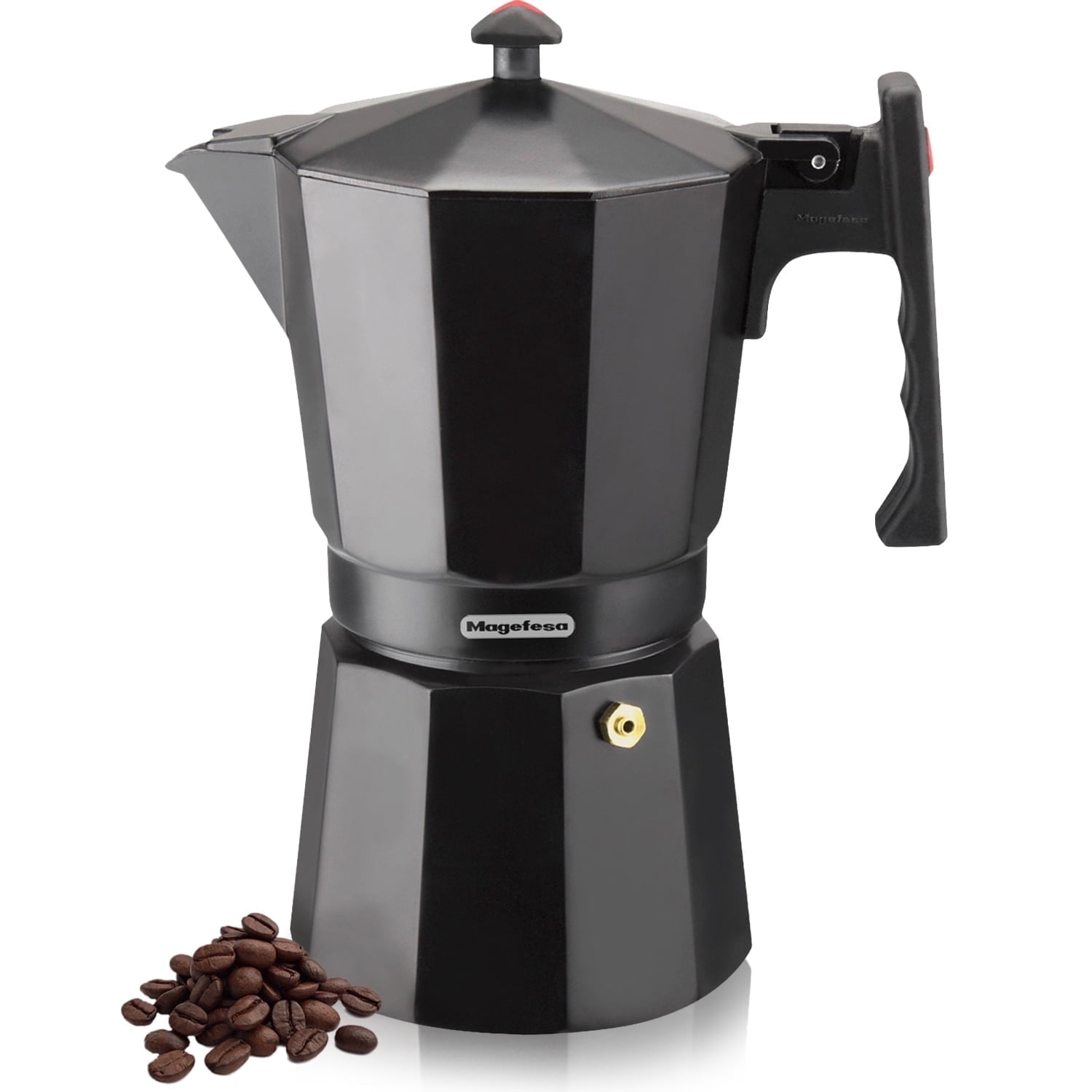 MAGEFESA Colombia Noir Stovetop Espresso Moka Pot, 12-Cup/20 oz ...