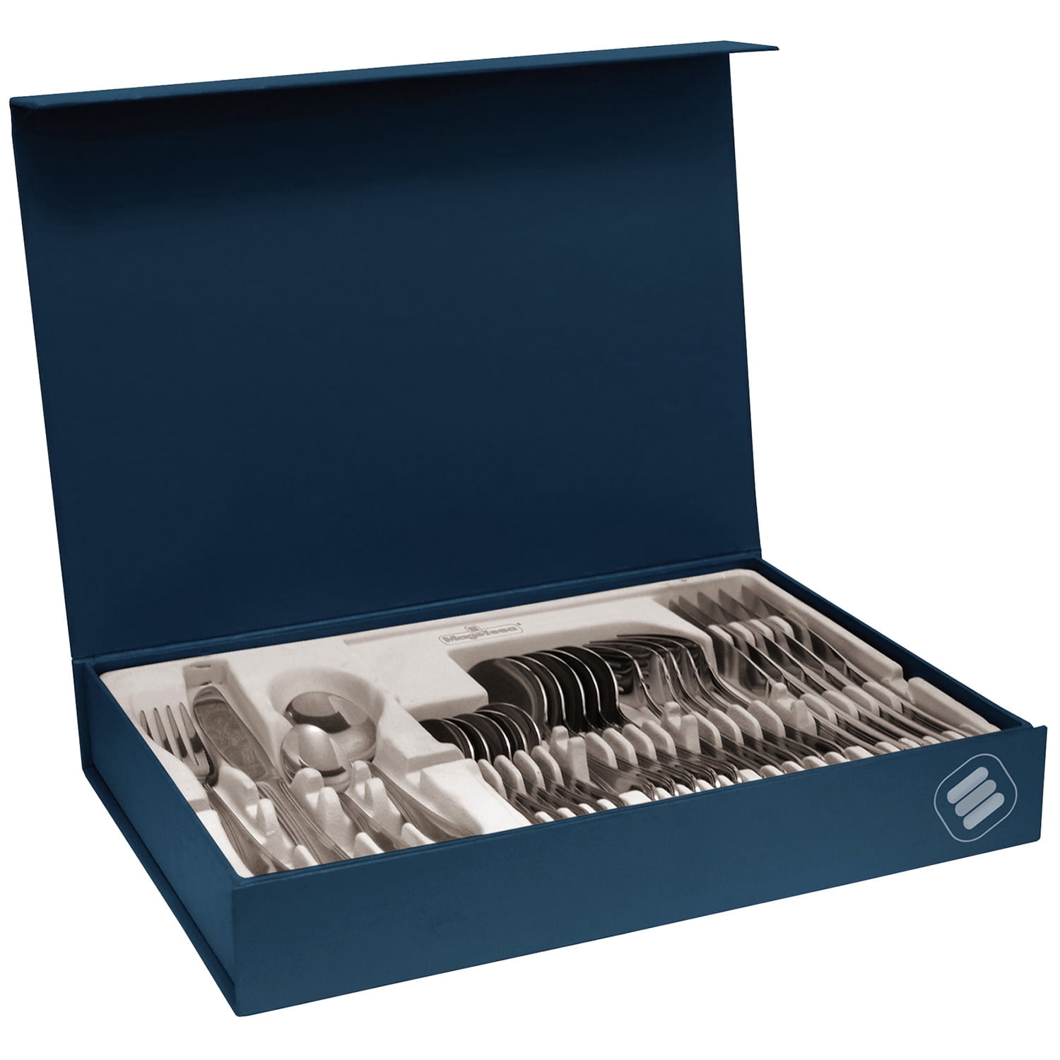MAGEFESA Cordoba 24-Piece Stainless Steel Flatware Set for 6, Premium ...