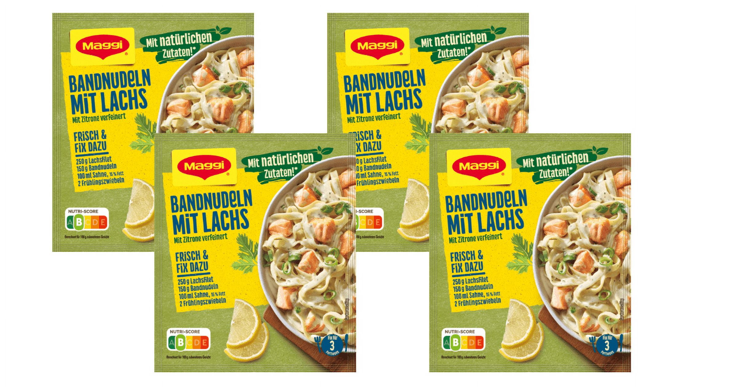 MAGGI Tagliatelle with Salmon powder spice mix -Pack of 4/ 12 servings ...