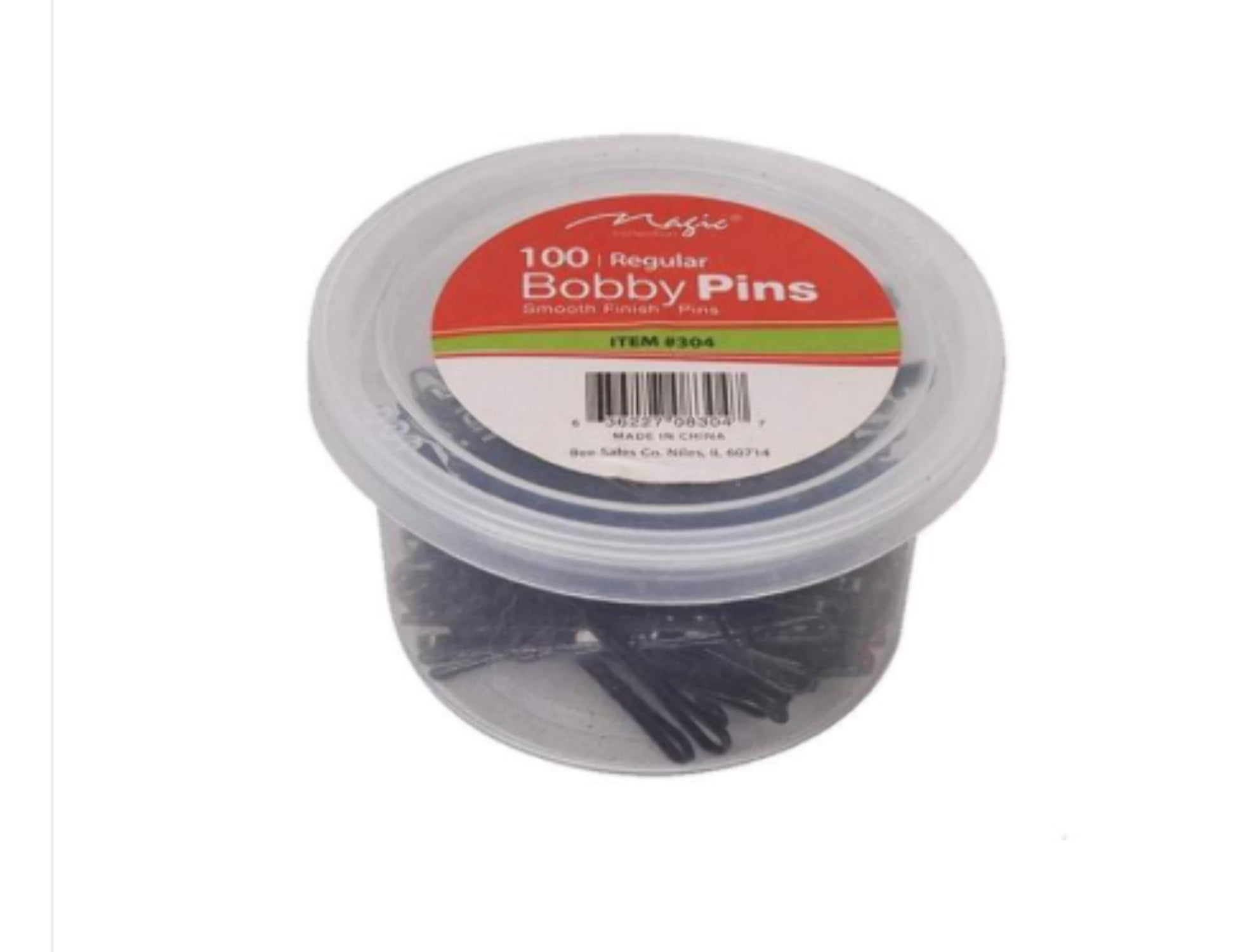 MAGIC COLLECTION - 100 Black Bobby Pins REGULAR - Walmart.com