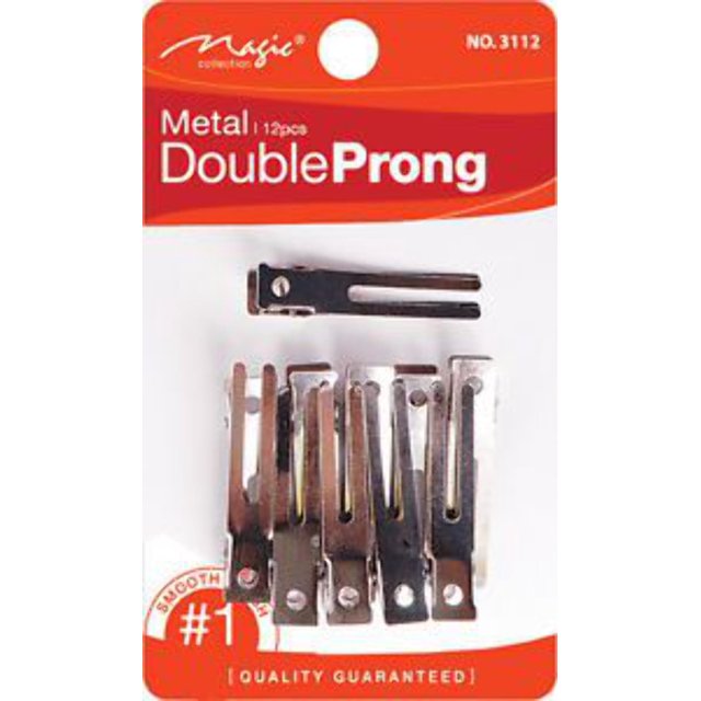 MAGIC COLLECTION - 12PCS DOUBLE PRONG CLIP - Walmart Business Supplies