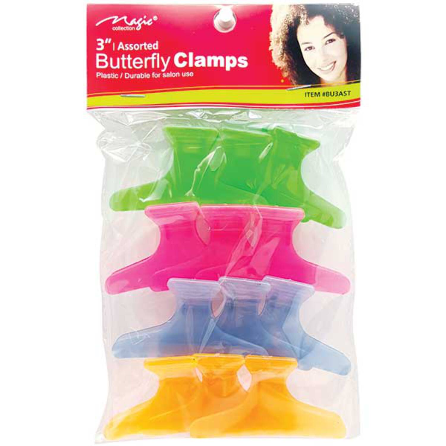 MAGIC COLLECTION - 3" Assorted Butterfly Clamps - Walmart.com