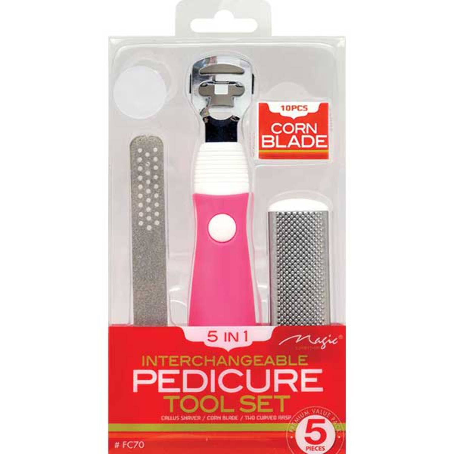 MAGIC COLLECTION - 5-IN-1 Interchangeable Pedicure Tool Set - Walmart.com