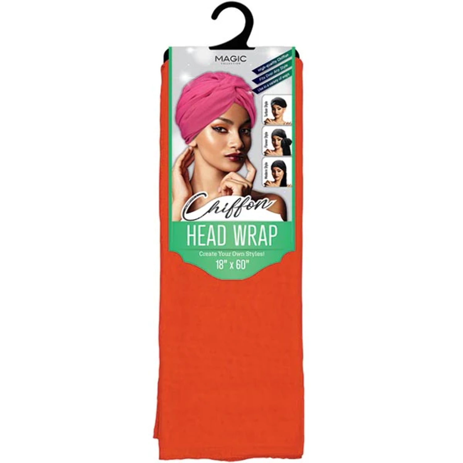 MAGIC COLLECTION - Chiffon Head Wrap (12 COLORS) - Walmart.com