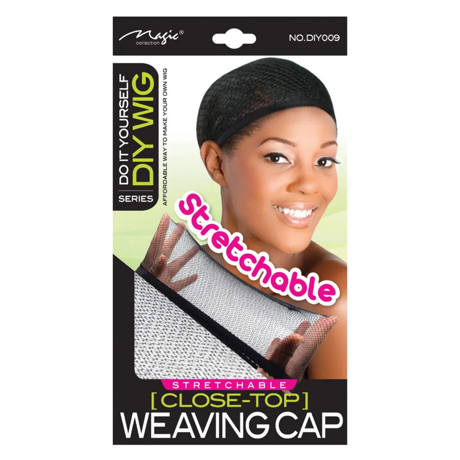 MAGIC COLLECTION - Close-Top Weaving Cap BLACK - Walmart.com