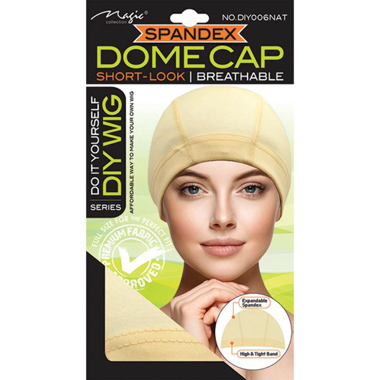 MAGIC COLLECTION - DIY Spandex Dome Cap NATURAL - Walmart.com
