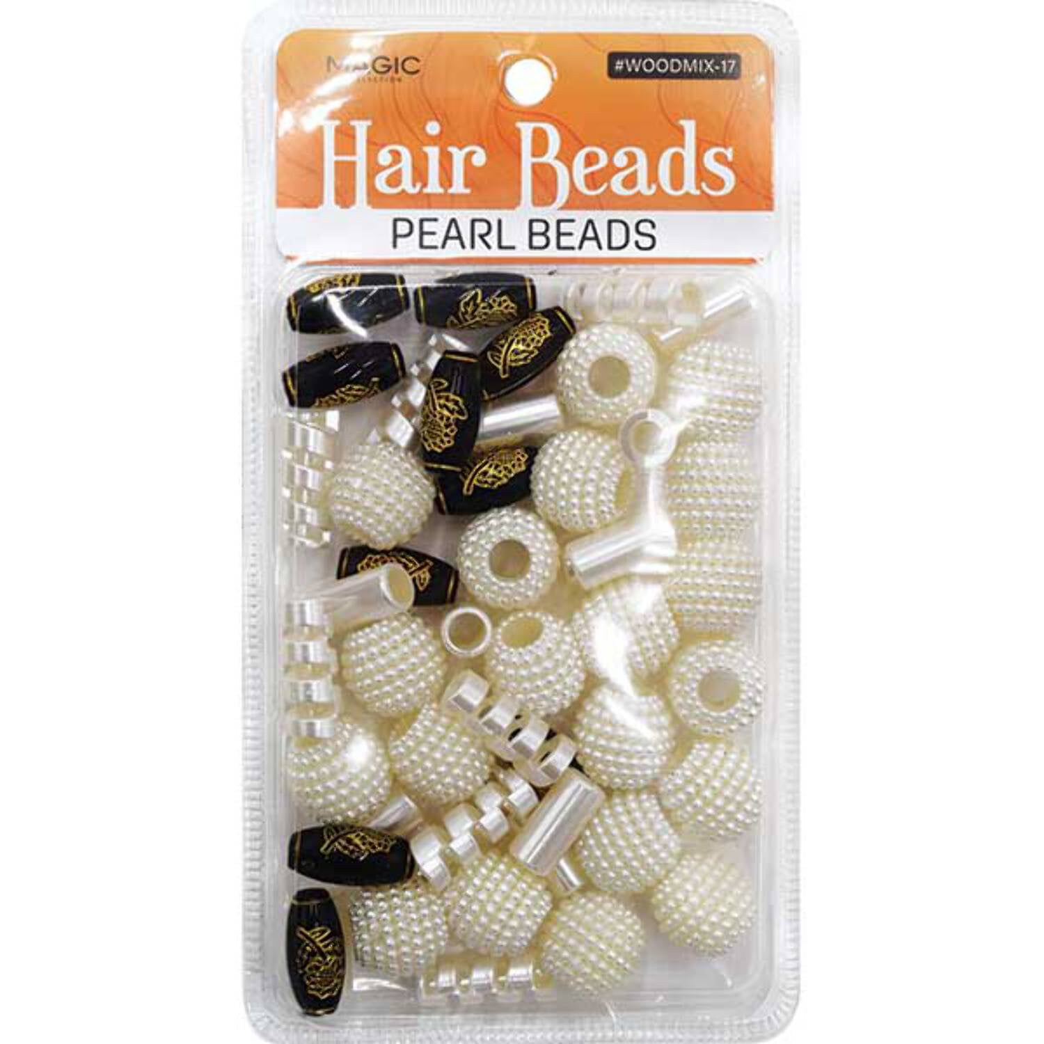 MAGIC COLLECTION - Hair Beads Wood Beads #WOODMIX-17 - Walmart.com