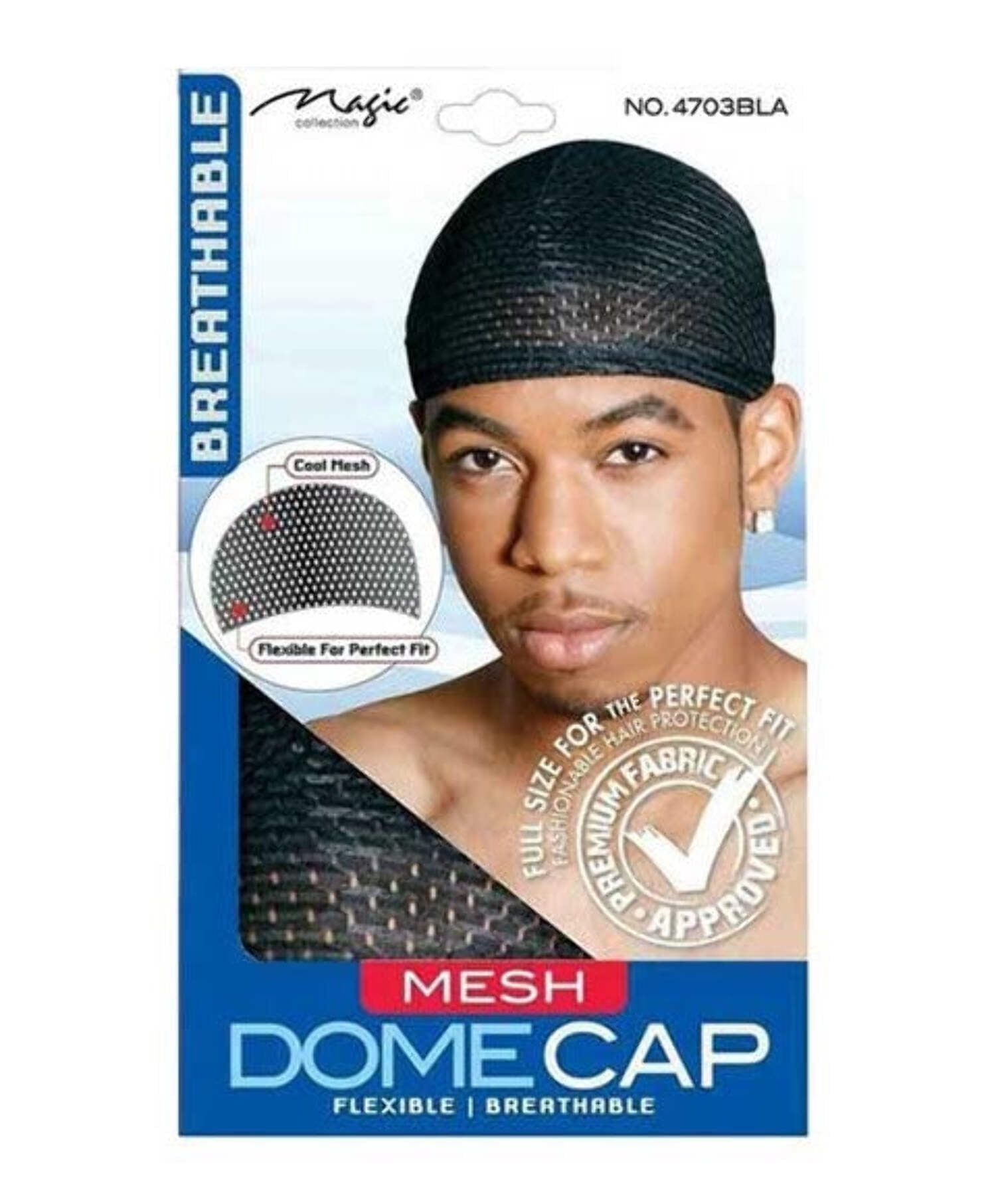 MAGIC COLLECTION - Mesh Dome Cap BLACK - Walmart.com
