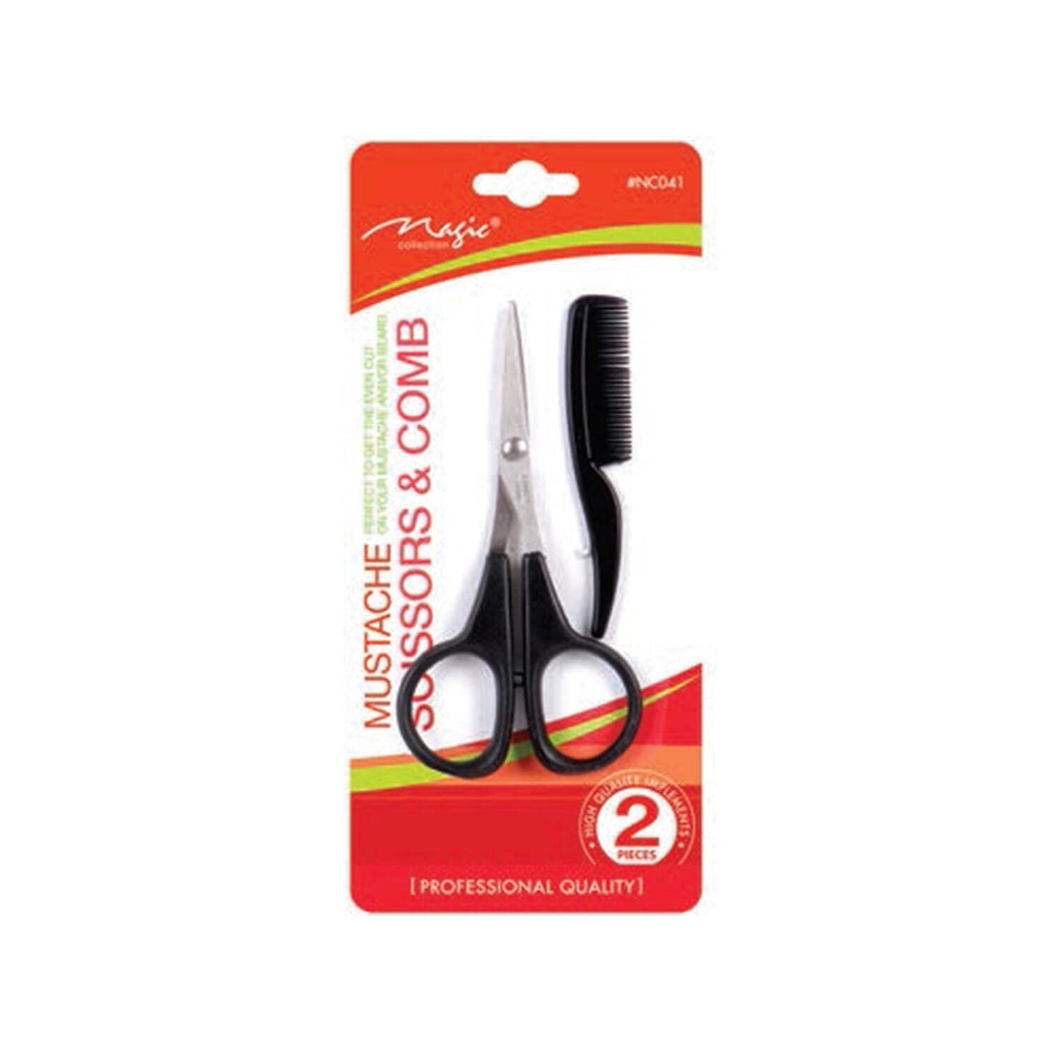 MAGIC COLLECTION - Mustache Scissors Comb - Walmart Business Supplies
