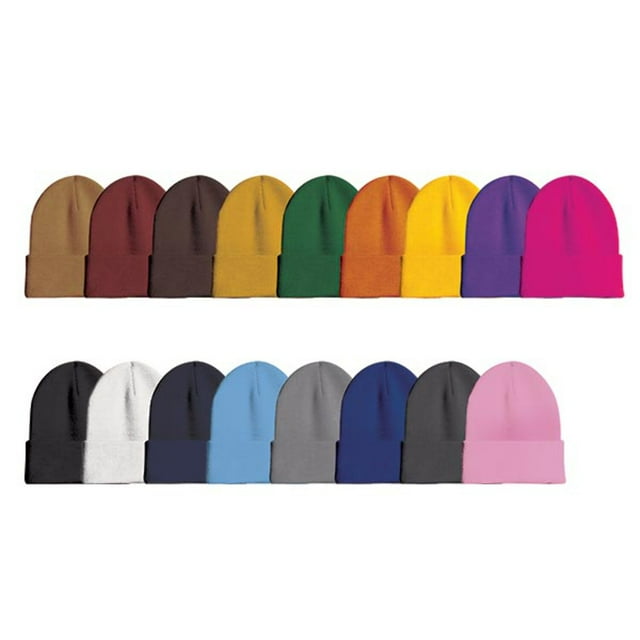 MAGIC COLLECTION - Plain Winter Skull Cap - Walmart.com