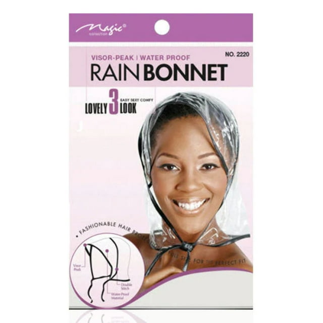 Magic Collection - Rain Bonnet, Waterproof Full Size Visor Peak Double ...