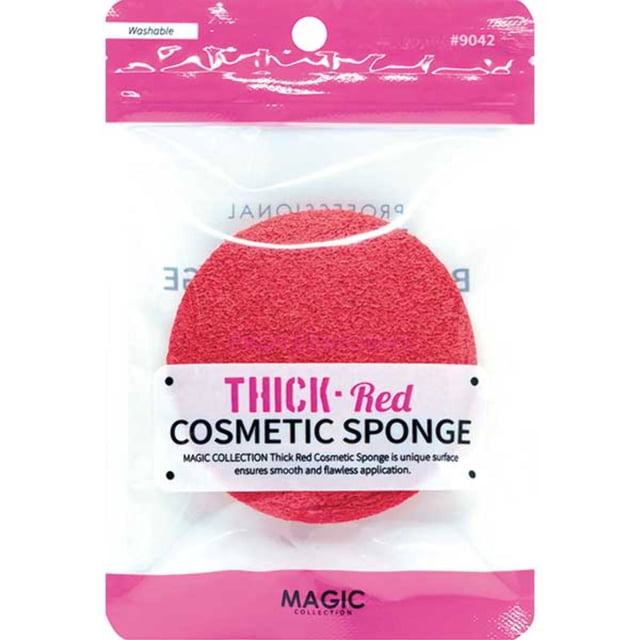 MAGIC COLLECTION - Thick Red Cosmetic Sponge - Walmart Business Supplies
