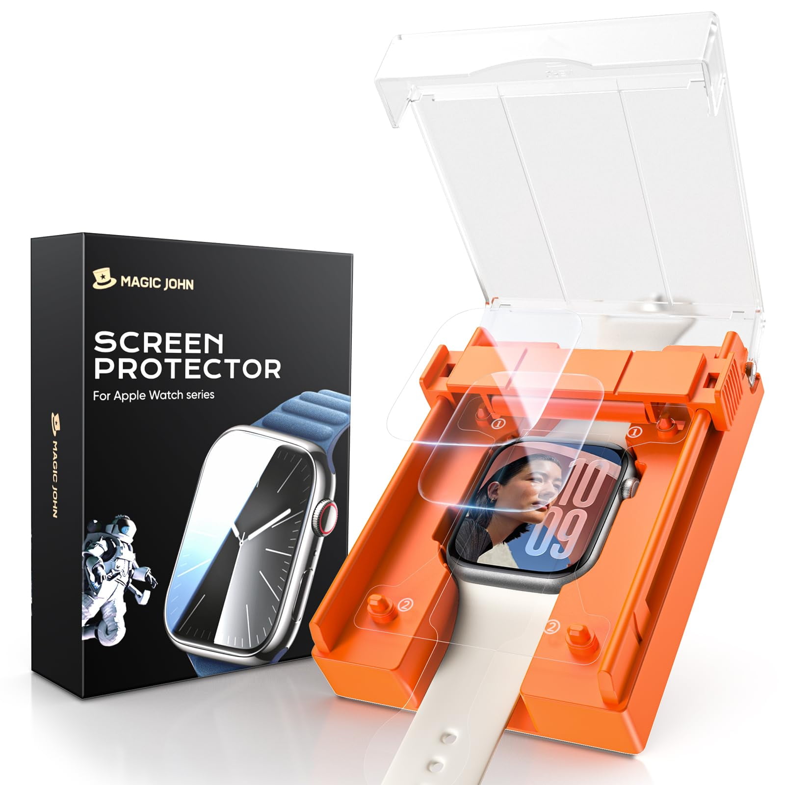 MAGIC JOHN 2 Pack for Apple Watch Series 11(2025) Series 10 46MM Screen ...