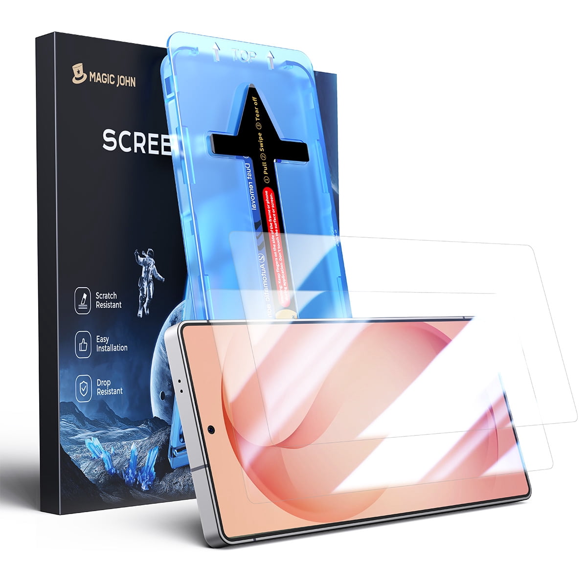 MAGIC JOHN 2 Pack Screen Protector for Samsung Galaxy S26 Plus Corning ...