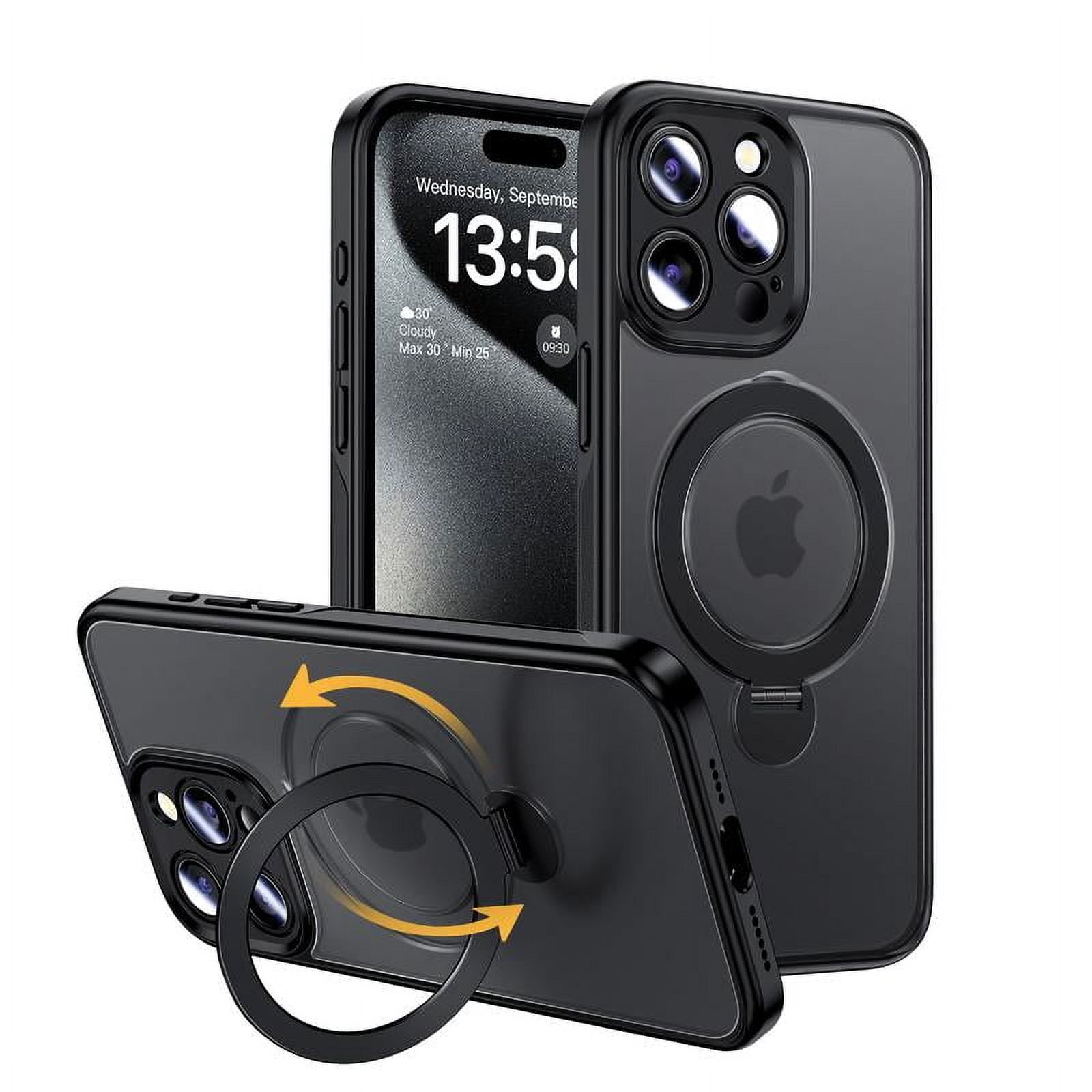 MAGIC JOHN 360 Degrees Rotating Magnetic Stand Phone Case - Walmart.com