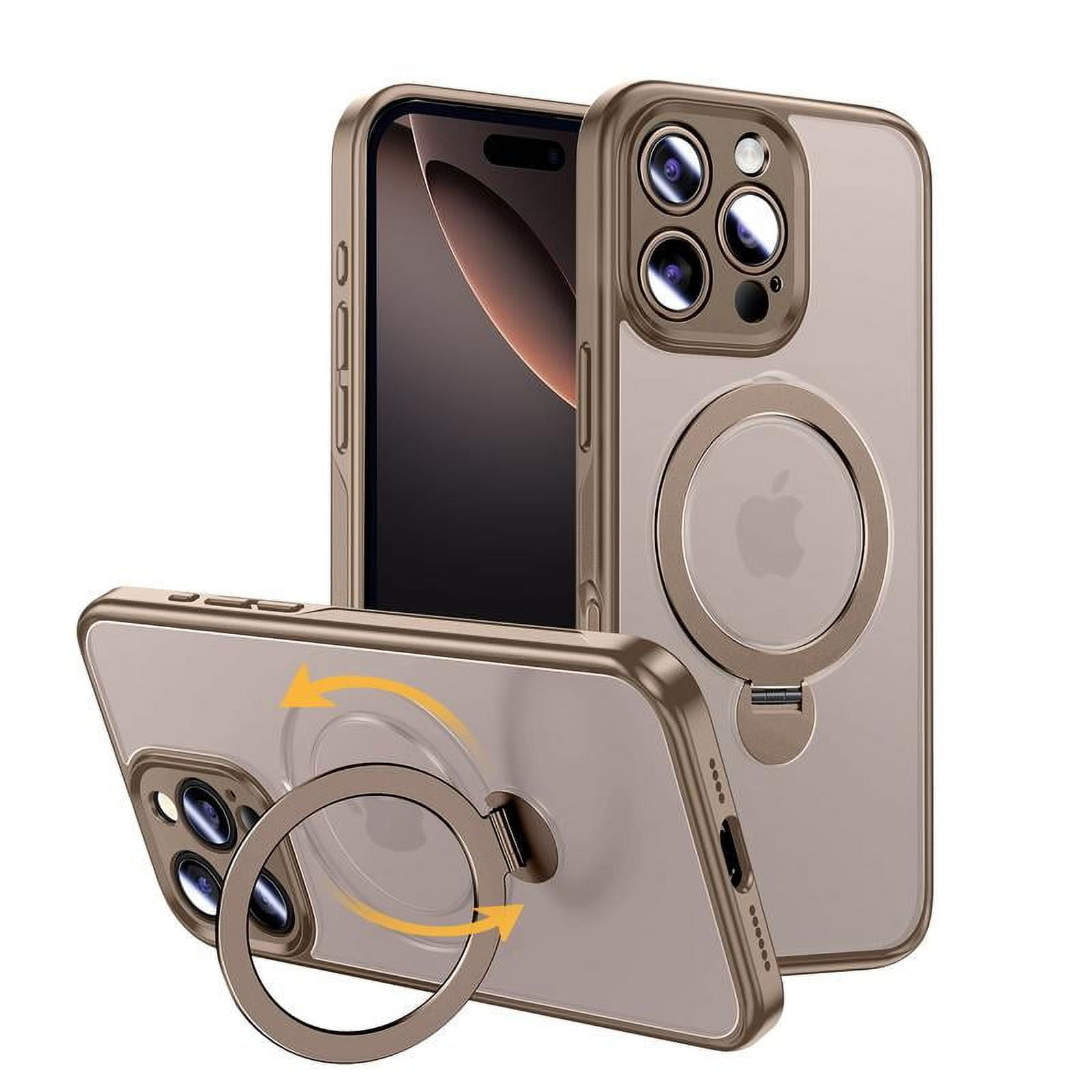 MAGIC JOHN 360 Degrees Rotating Magnetic Stand Phone Case - Walmart.com