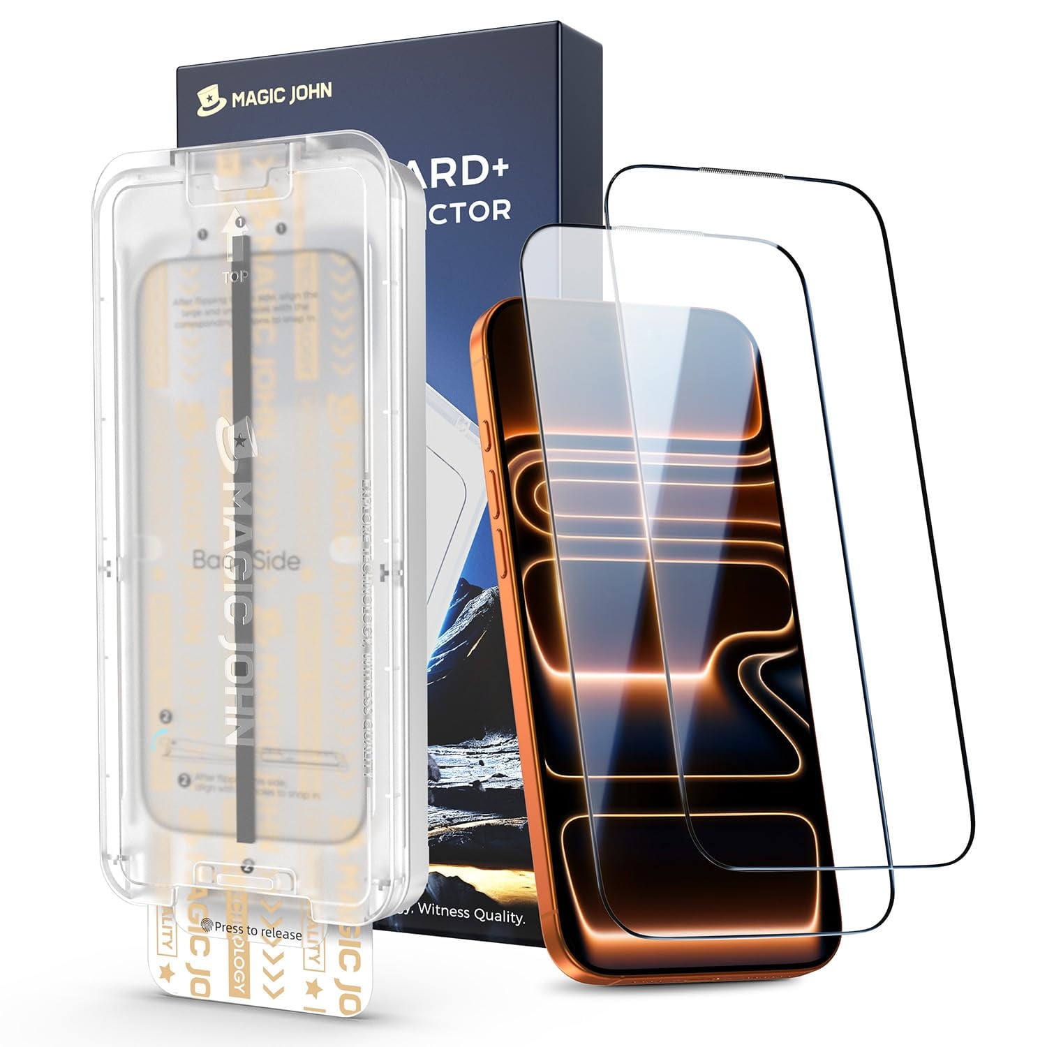 MAGIC JOHN 3rd Gen Upgraded for iPhone 17 Pro Max Screen Protector 6.9 ...