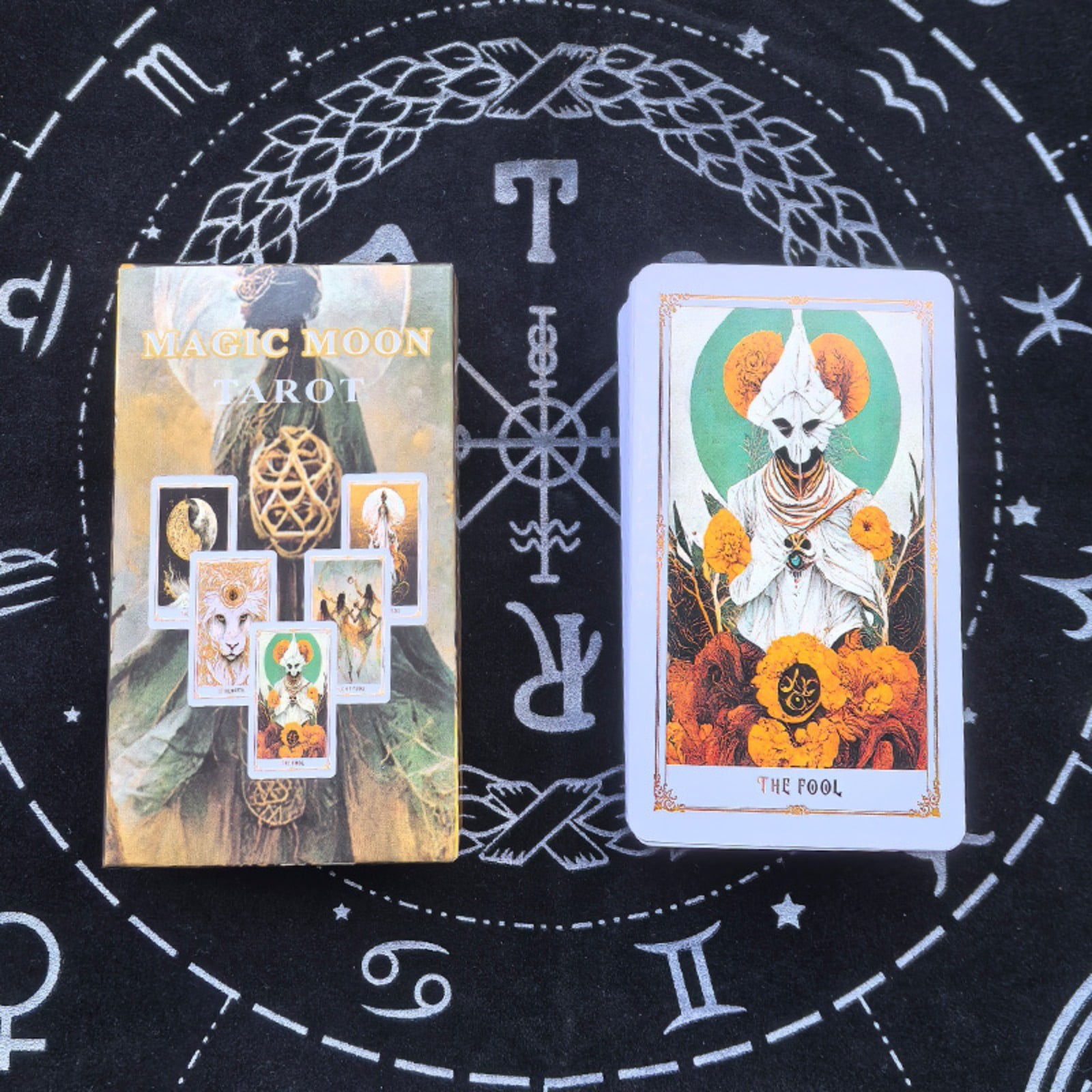 MAGIC MOON Tarot Tarot Cards with Guide Book, 78 Classic Original Tarot ...