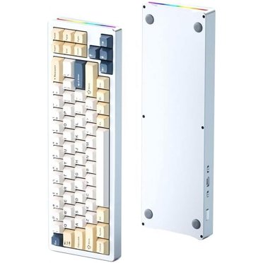 A.JAZZ Wireless Mechanical Keyboard, Dual Mode BT5.0/2.4G with 87 TKL ...