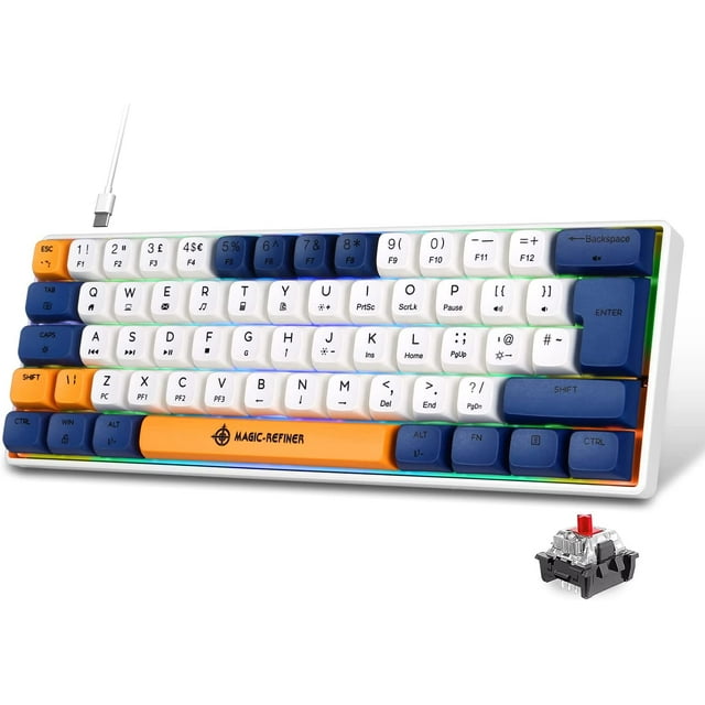 MAGIC-REFINER MK21 AKKO World Tour 60% Wired Mechanical Gaming Keyboard ...