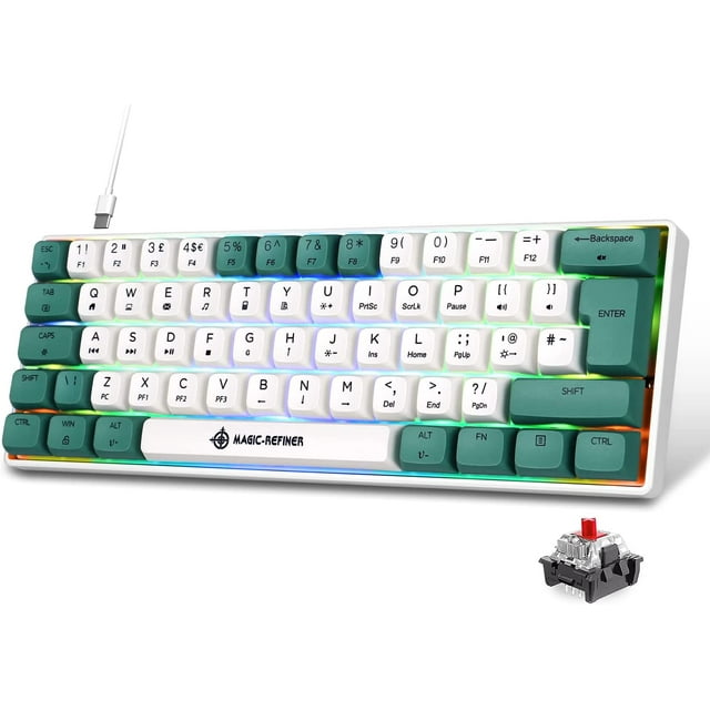 MAGIC-REFINER MK21 AKKO, Wired Mechanical Keyboard with RGB, PBT ...