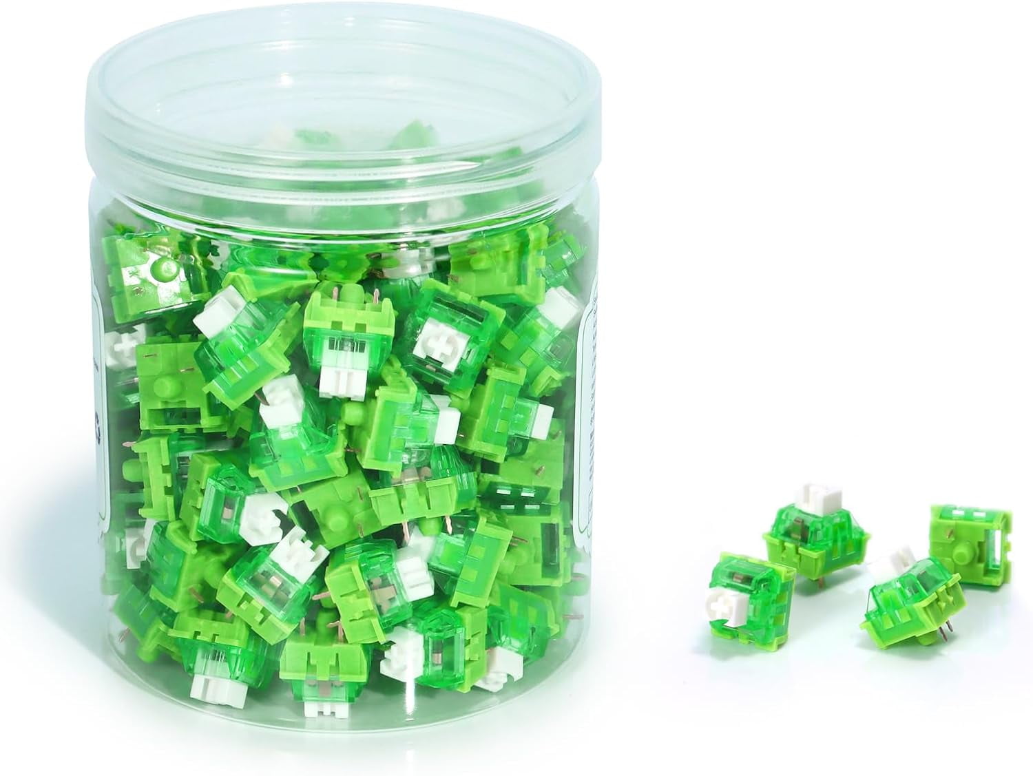 MAGIC-REFINER x Jelly Green Switches for Mechanical Keyboard DIY, 45gf ...