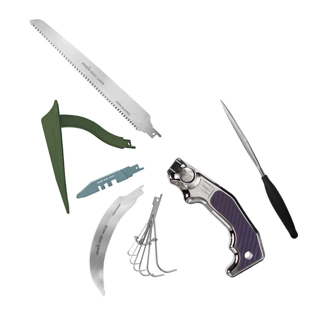 MAGIC-SAW Garden Tool Set, Stainless Steel Heavy Duty Gardening Tool ...