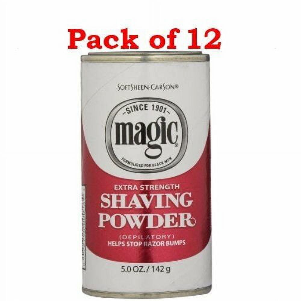 Magic Shave Powder Red 5 oz - Extra Strength Cream for Razor Bumps ...